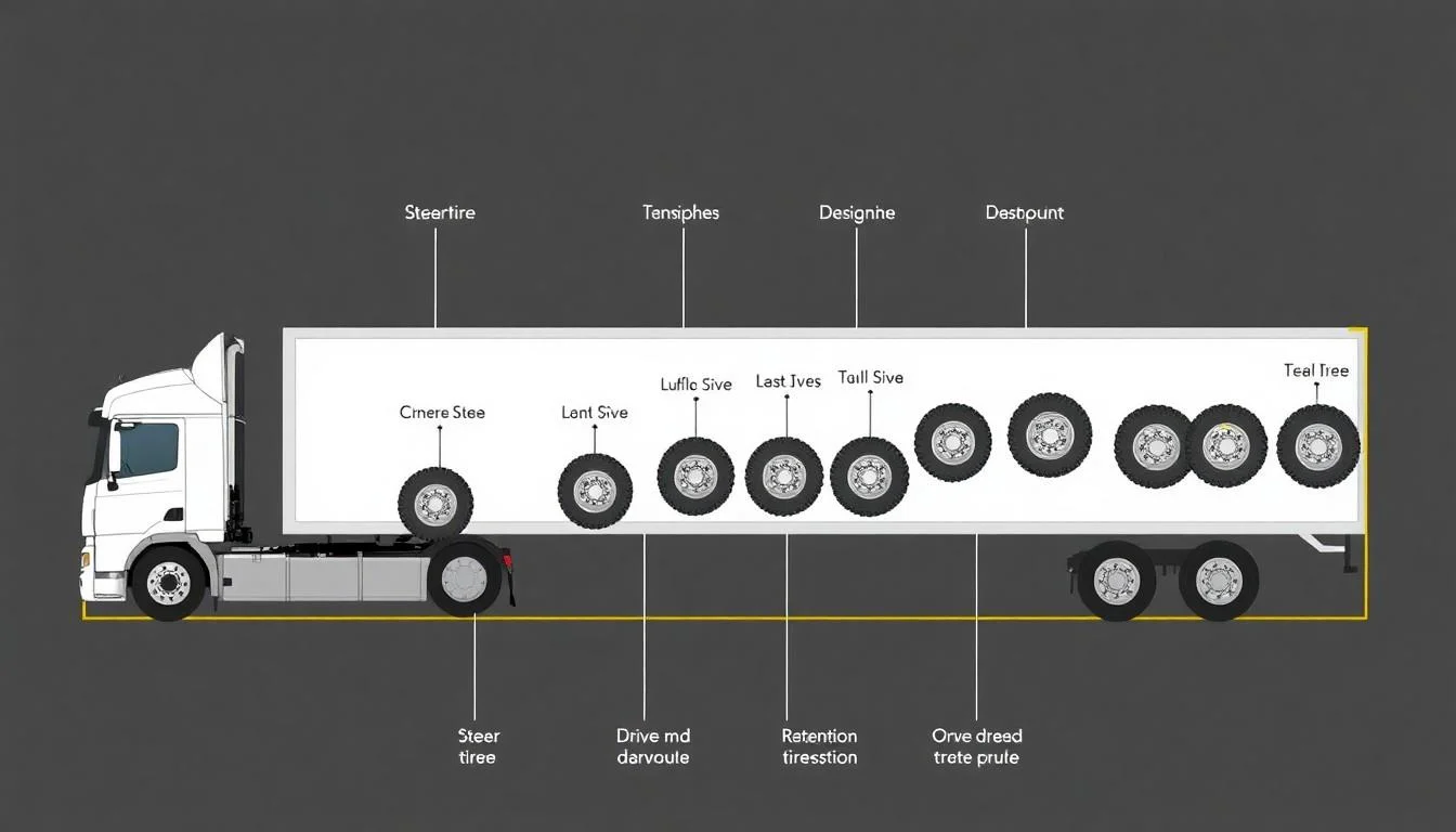 Semi Truck Tire Position Diagram: Maximize Safety & Efficiency With Proper Placement - KB Tire ...